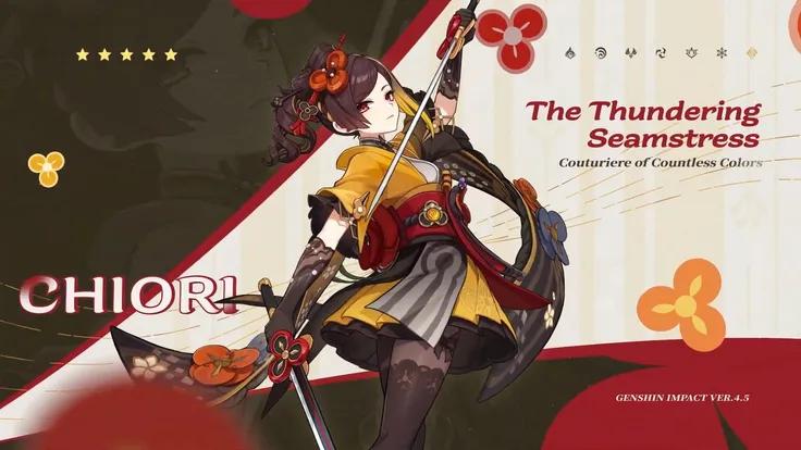 Chiori revealed for the first phase in Genshin Impact version 4.5 ...